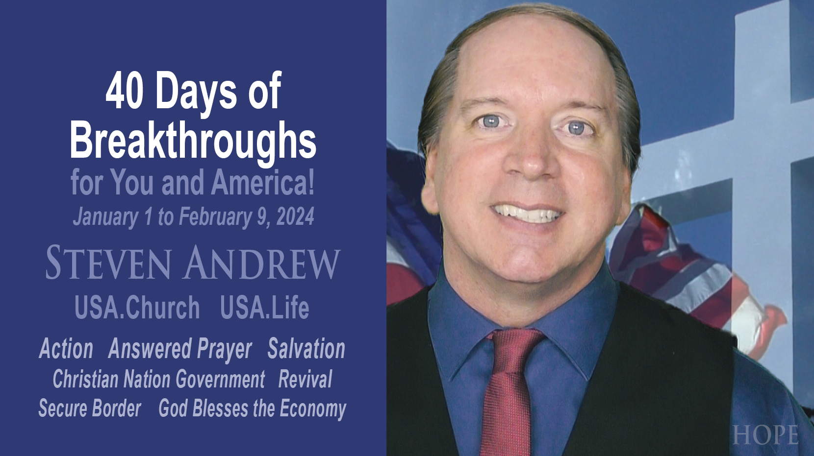 40 Days of Breakthroughs for You and America with Steven Andrew - February 2. Do These 5 Bible ...