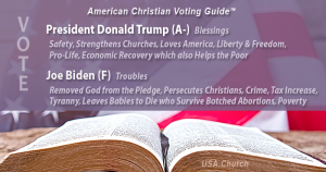 Christian Voting Guide - Steven Andrew, Pastor of USA Christian Church